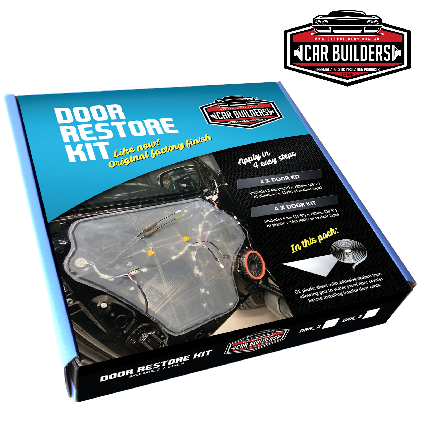 Door Restore Kit - Easy to Do Car Door Plastic Replacement Kit